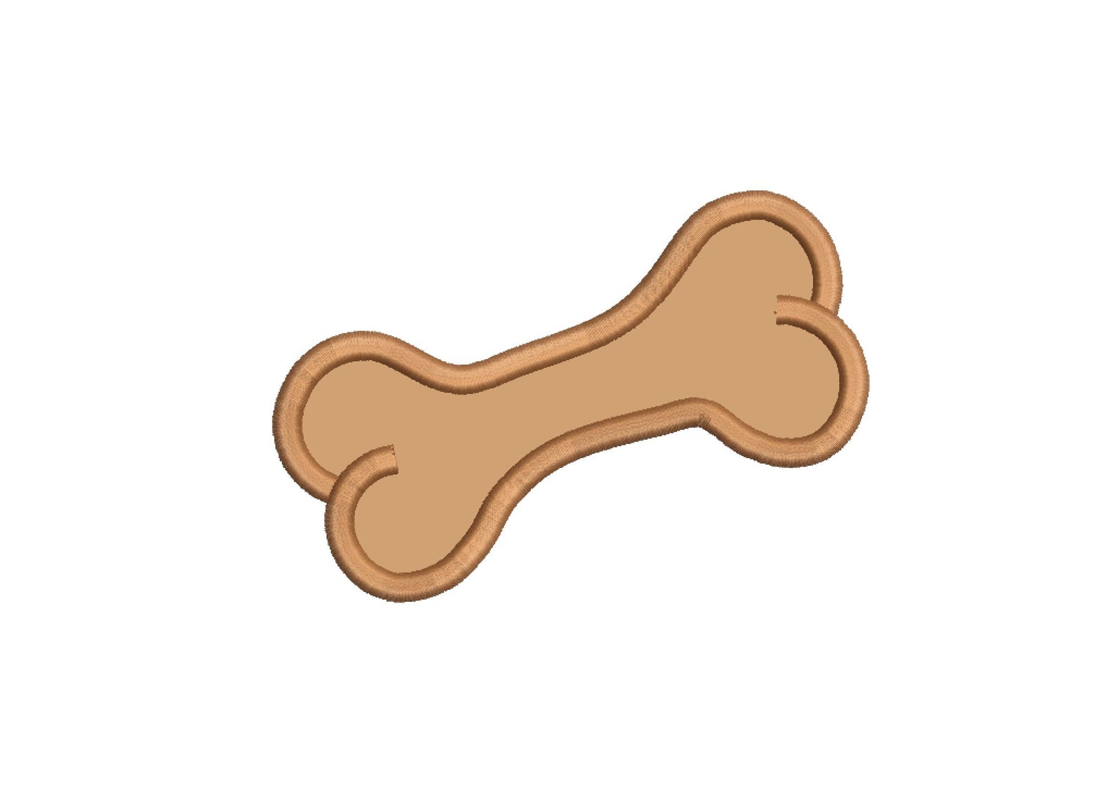 Dog Bone Appliqué Design 8 Sizes Included.machine Embroidery | Etsy