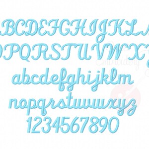 3 Sizes Flair Script Font Embroidery Fonts BX 9 Formats Embroidery ...