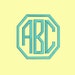 3 Size Octagon Monogram Embroidery Fonts BX 9 Formats Embroidery ...