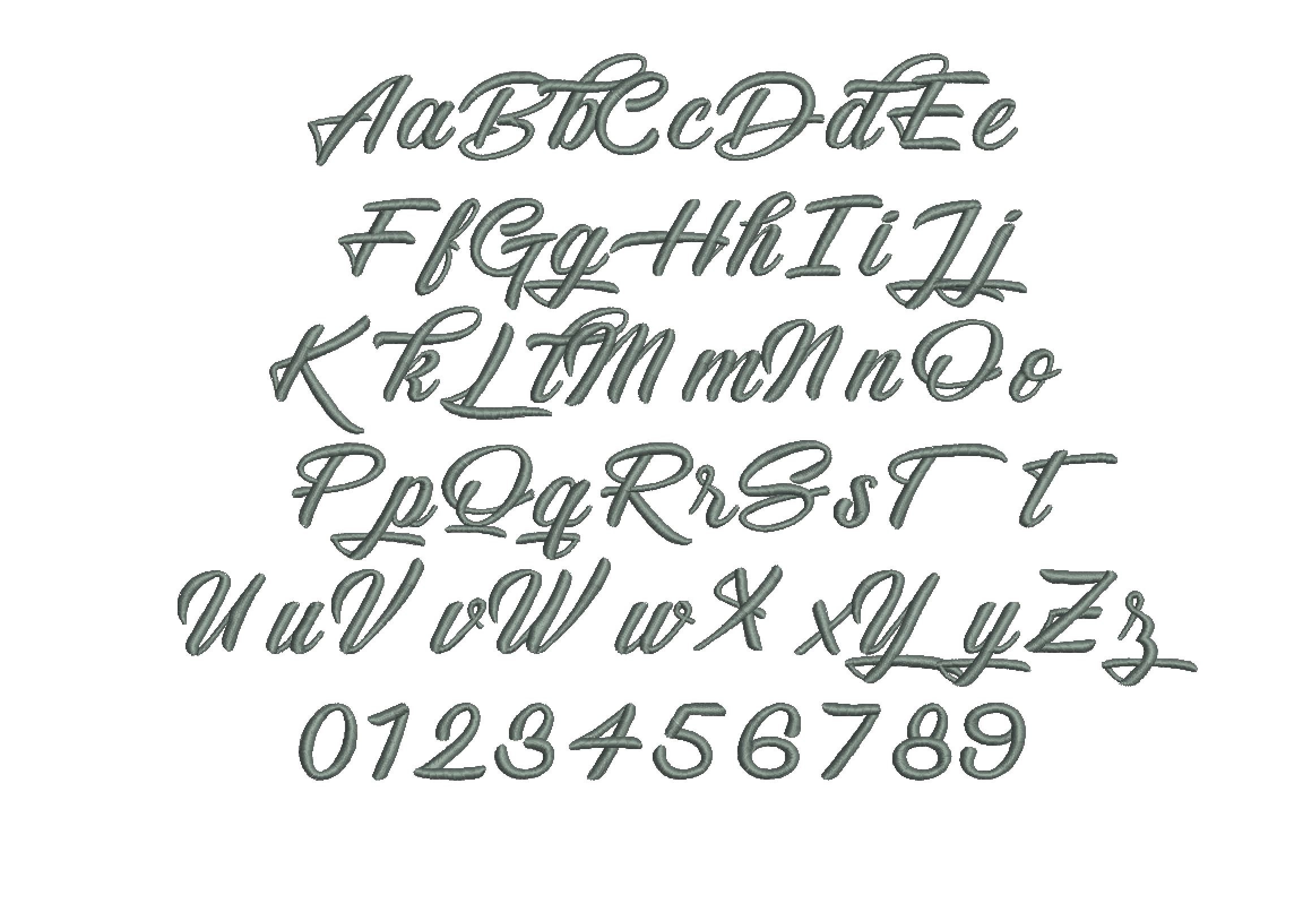 3 Size Snow boarding Font Embroidery Fonts BX 9 Formats | Etsy