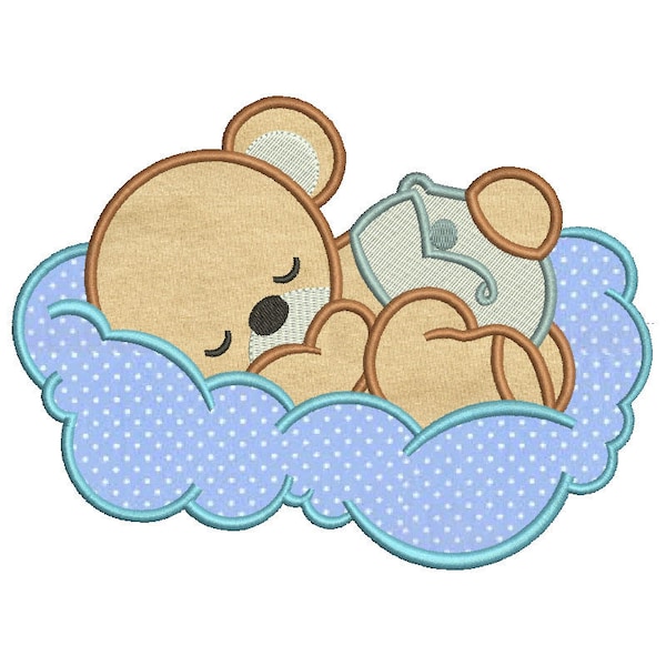 Applique Bear - Etsy