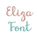 3 Size Eliza Font Embroidery Fonts BX Set1 9 Formats Embroidery Pattern ...