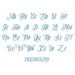 5 Size Vigneta Font Embroidery Fonts BX Set1 9 Formats Embroidery ...