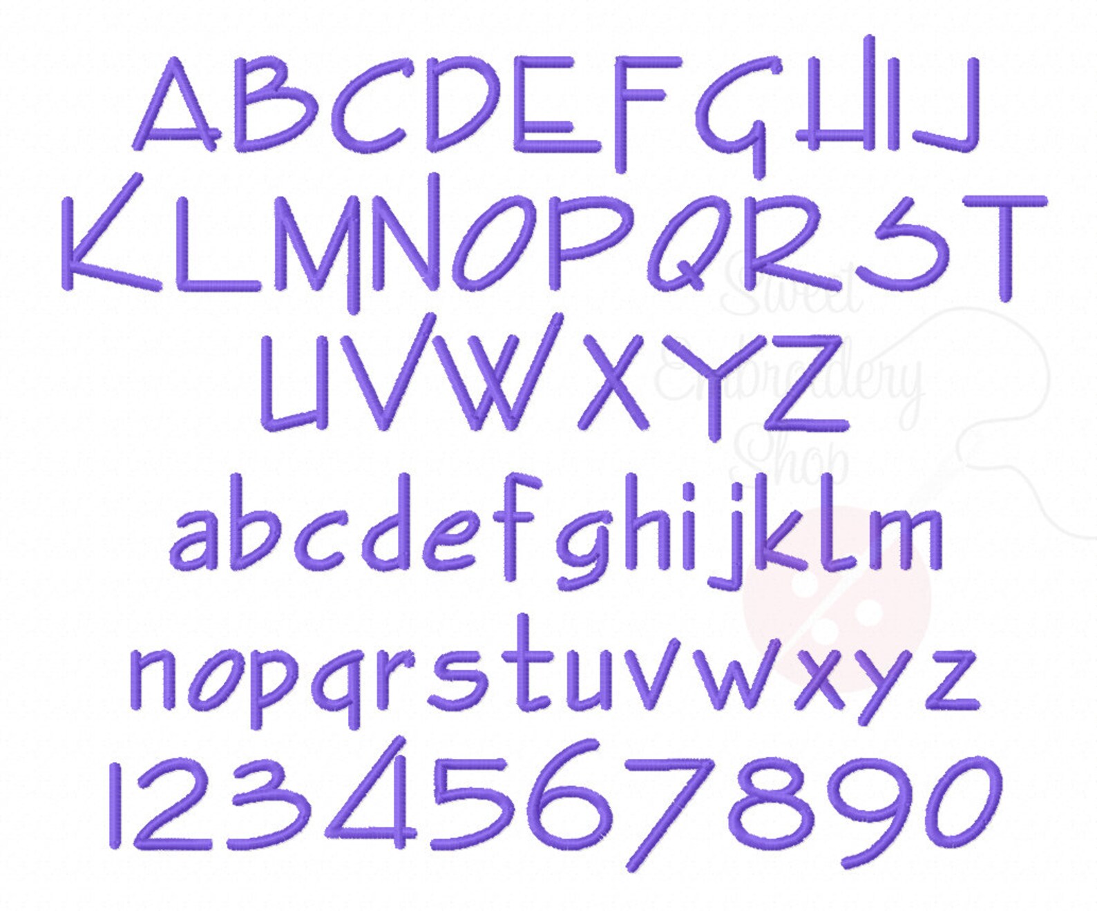 2 Sizes Enviro Font Embroidery Fonts BX 9 Formats Embroidery Pattern ...