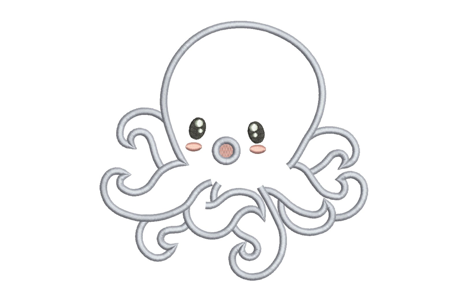 Octopus Applique Design. 7 Sizes Included. Machine Embroidery | Etsy