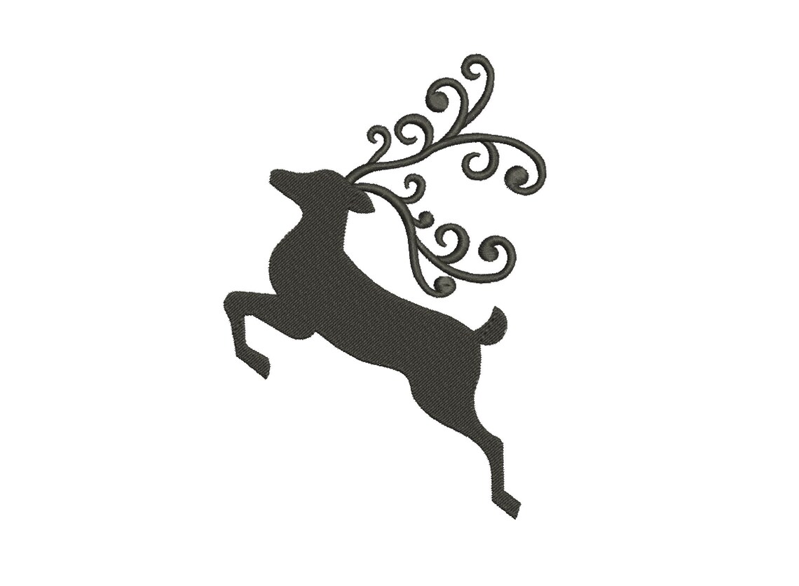 Reindeer Design. 7 Sizes Included.christmas Embroiderymachine - Etsy