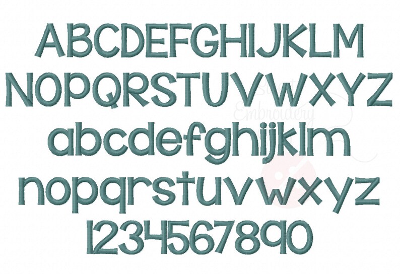 5 Size Behine these hazaleyes Font Embroidery Fonts BX 9 | Etsy