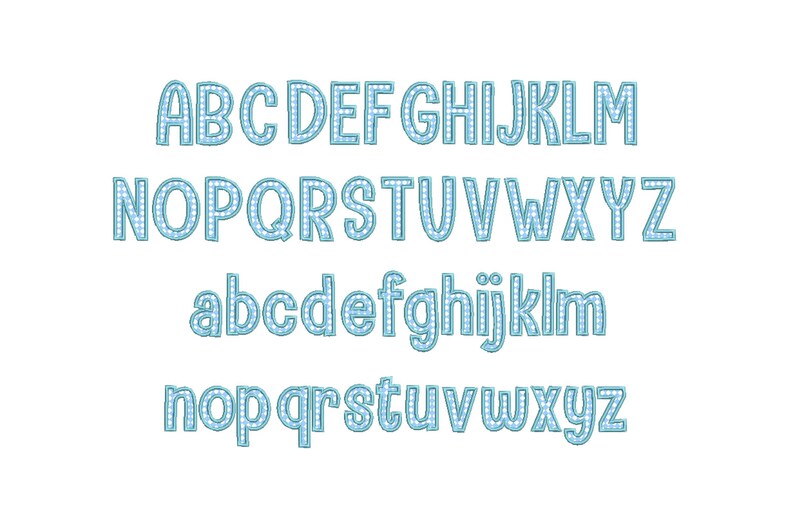 6 Size Camping Holiday Applique Font Embroidery Fonts BX 9 | Etsy