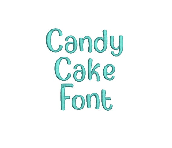 4 Size Candy Cake Font Embroidery Fonts BX 9 Formats | Etsy