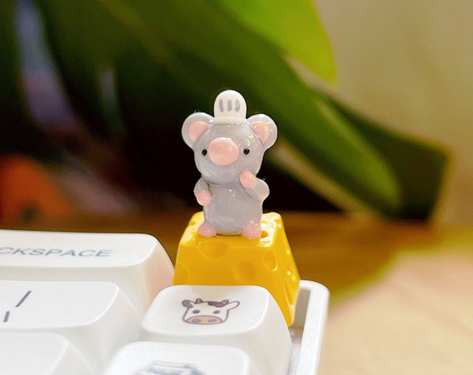 Ratatouille Keycap | Ratatouille and Cheese | Cute Keycaps | Rat ...