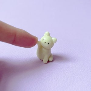 Glow in the Dark Catto Tofu the Cat Figurine Handmade - Etsy