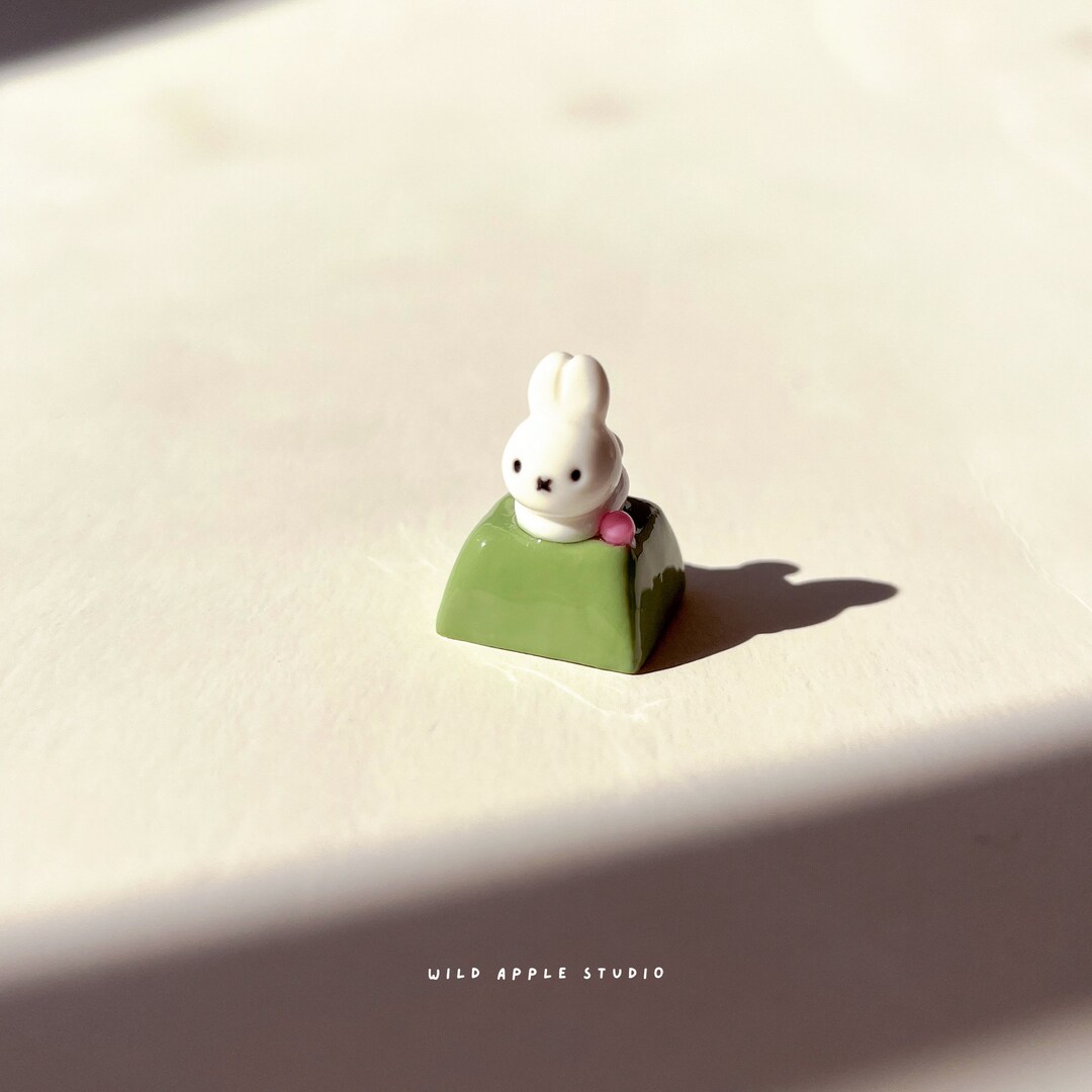 Miffy Artisan Keycap Rabbit Keycap Cute Keycaps Handmade Miffy Charm ...
