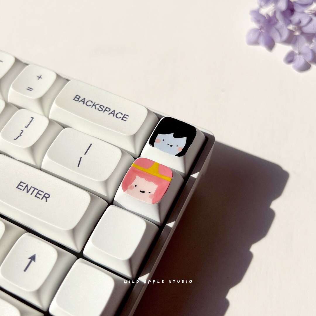 Princess Bubblegum and Marceline Keycap Adventure Time Keycap Handmade ...