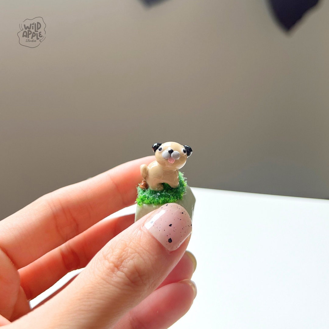 Pug Keycap | Dog Keycap | Cute Keycaps | Handmade - Etsy