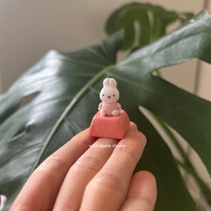 Miffy Artisan Keycap | Rabbit Keycap | Cute Keycaps | Handmade | Miffy ...