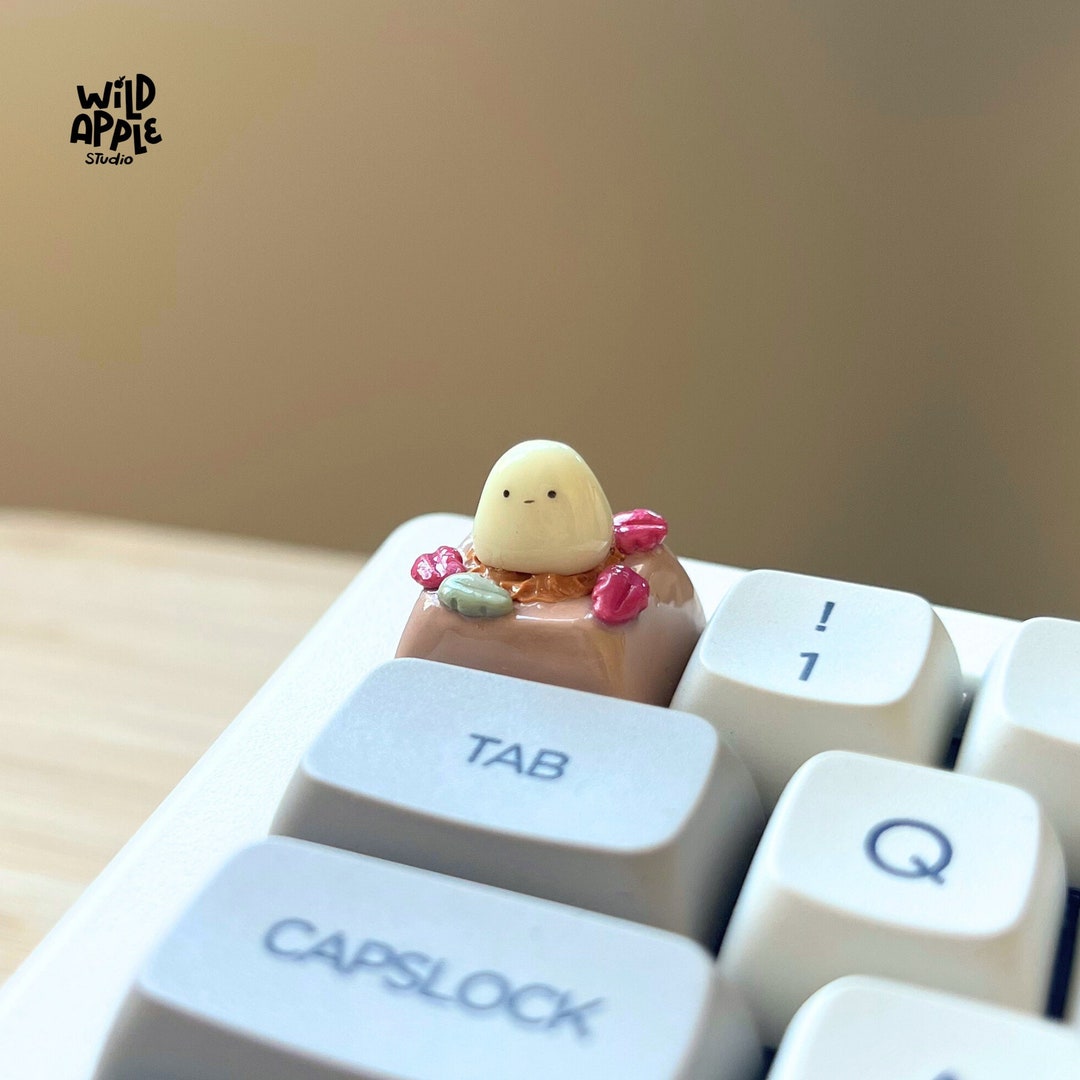 Glow in the Dark Ghost Artisan Keycap Autumn Edition Baby Ghost Keycap ...