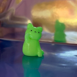 Glow in the Dark Catto | Tofu the Cat Figurine | Handmade - Etsy