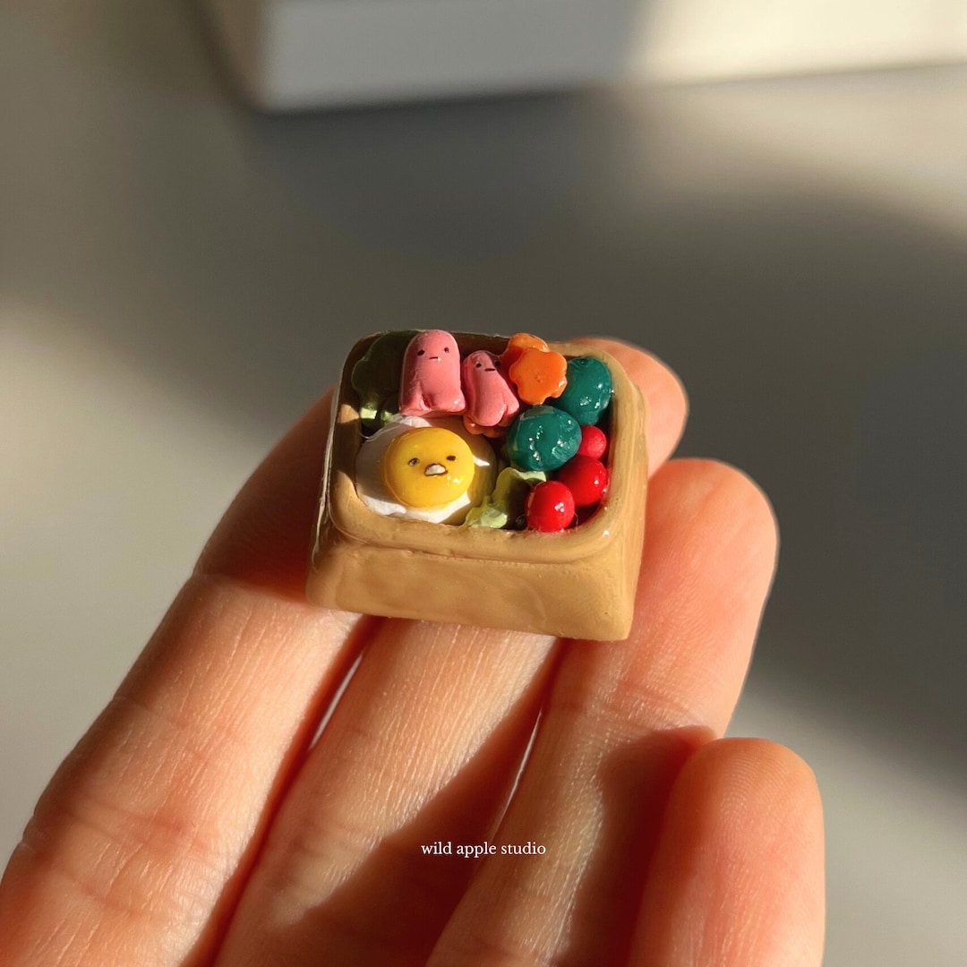 Bento Box Artisan Keycap | Custom Keycaps | Handmade | MX Stem - Etsy