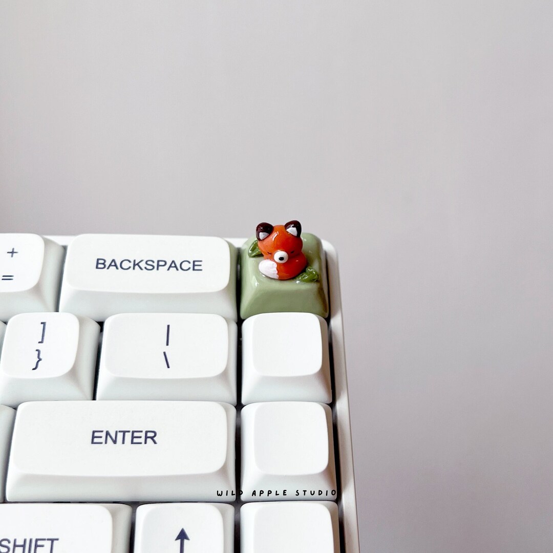 Fox Artisan Keycap | Fox Keycap | Cute Keycaps | Handmade | Animal ...