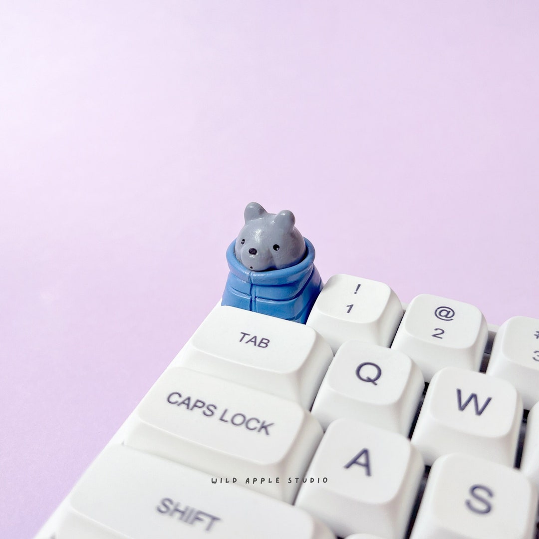 Totoro Artisan Keycap Totoro in Puffer Jacket Studio - Etsy
