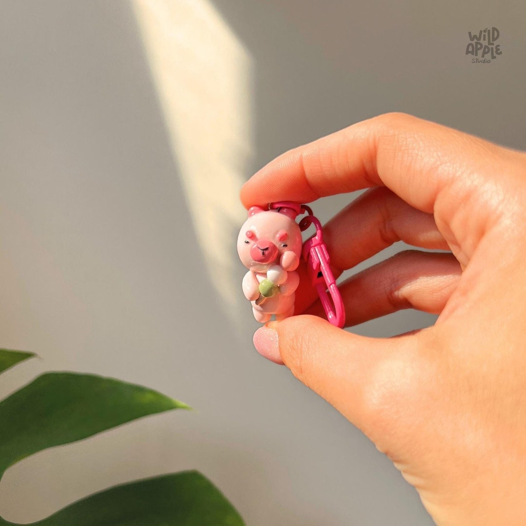 Grumpy Capybara Keychain | Valentine's Day Gift | Handmade - Etsy