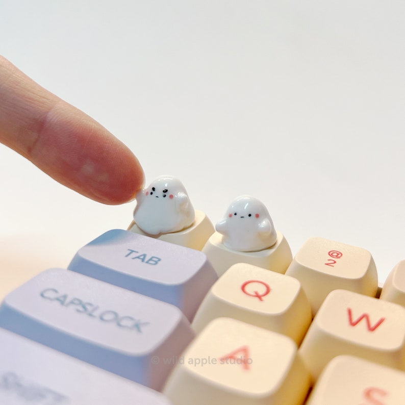 Baby Ghost Artisan Keycap Grumpy Ghost Keycap Cute Keycap - Etsy