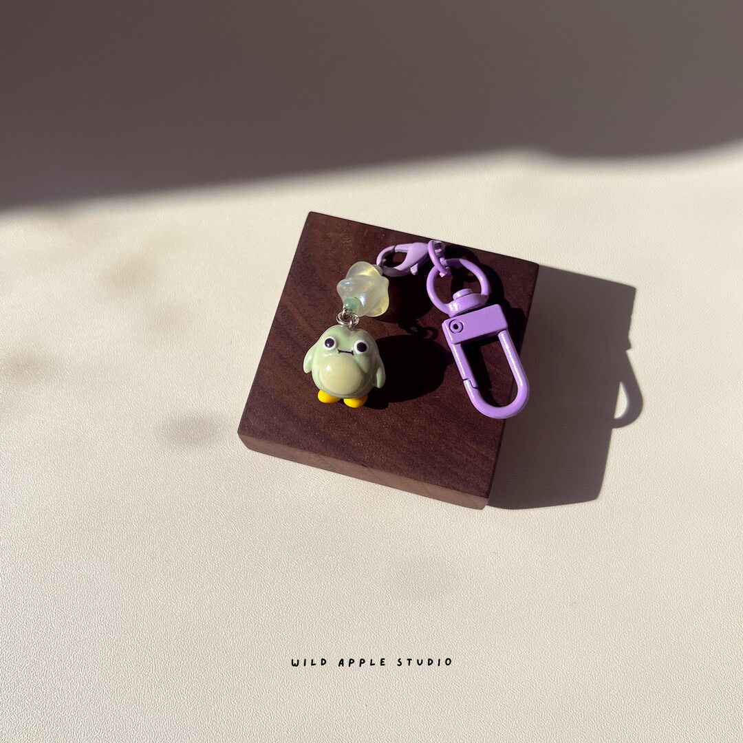 Frog Wearing Rain Boots Keychain Cute Frog Charm Handmade - Etsy