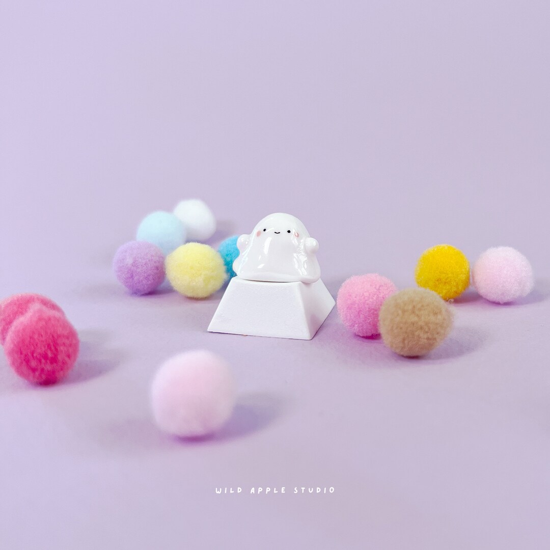 Baby Ghost Artisan Keycap Happy Ghost Keycap Cute Keycap Artisan ...