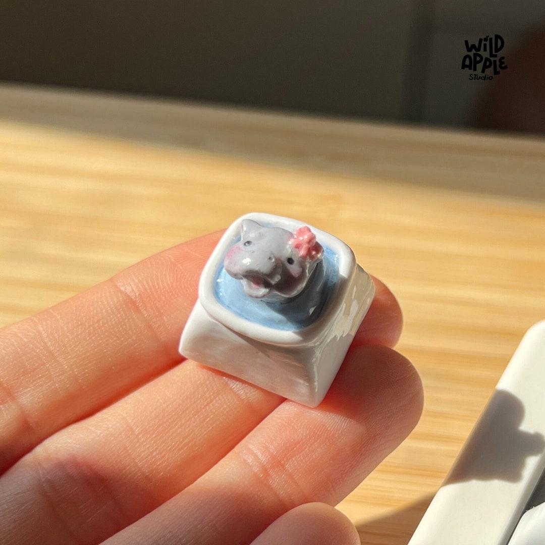 Moo Deng Keycap Hippo Keycap Handmade Animal Keycaps - Etsy Canada