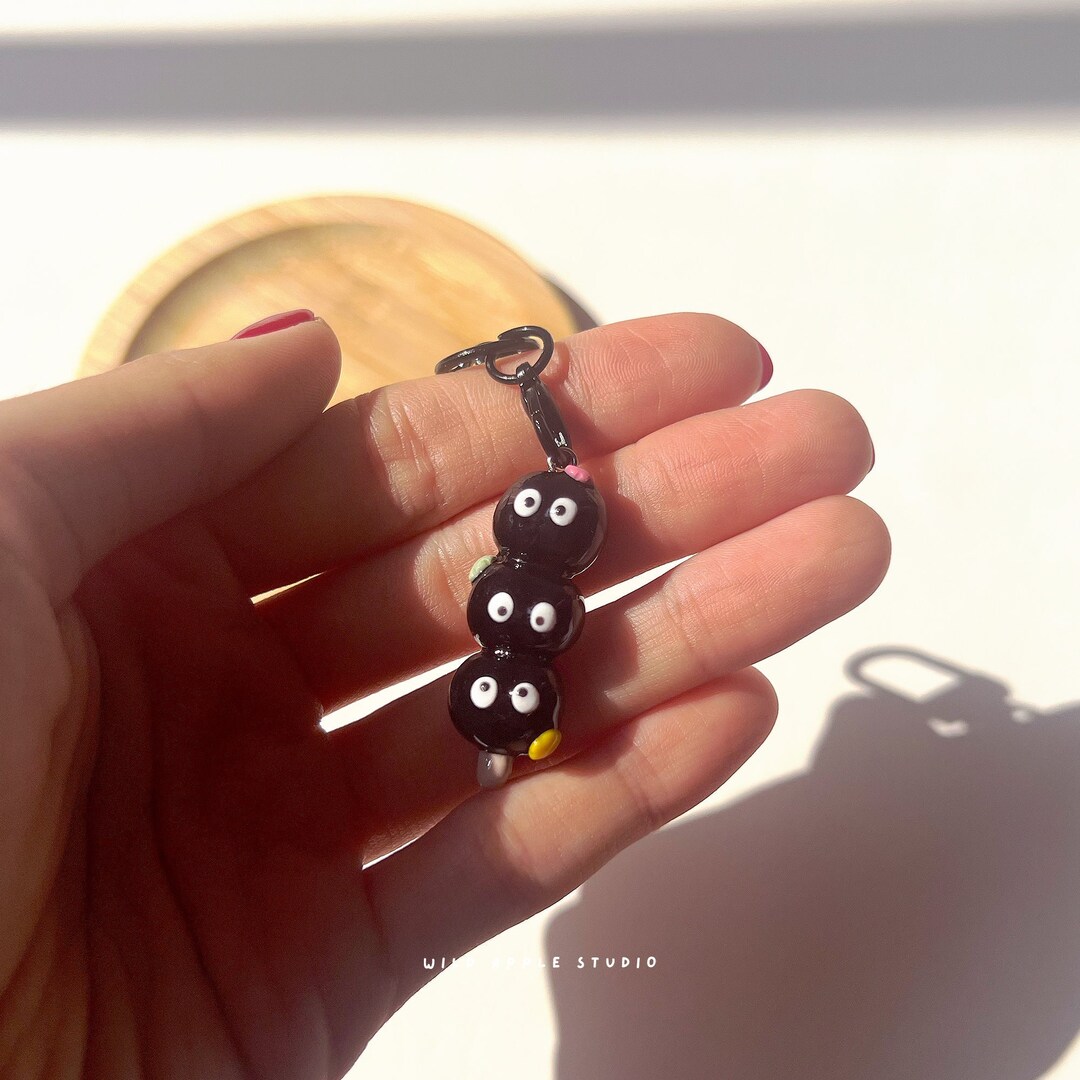 Soot Sprites Dango Keychain Spirited Away Keychain Soot Sprites Charm ...