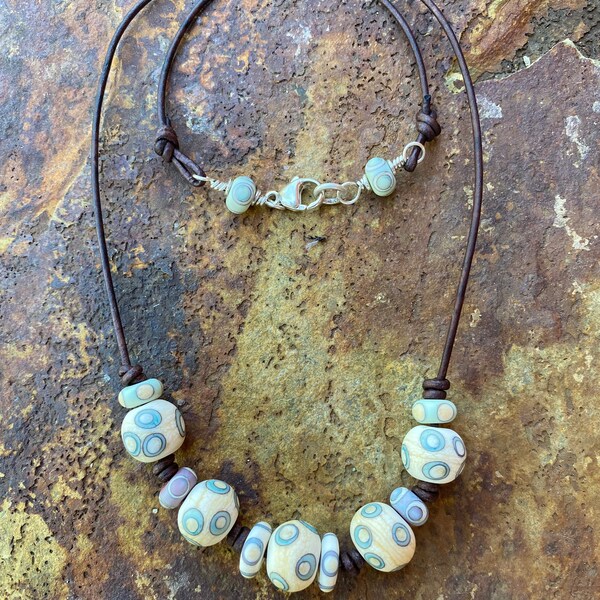 Lampwork Bead Necklace - Etsy