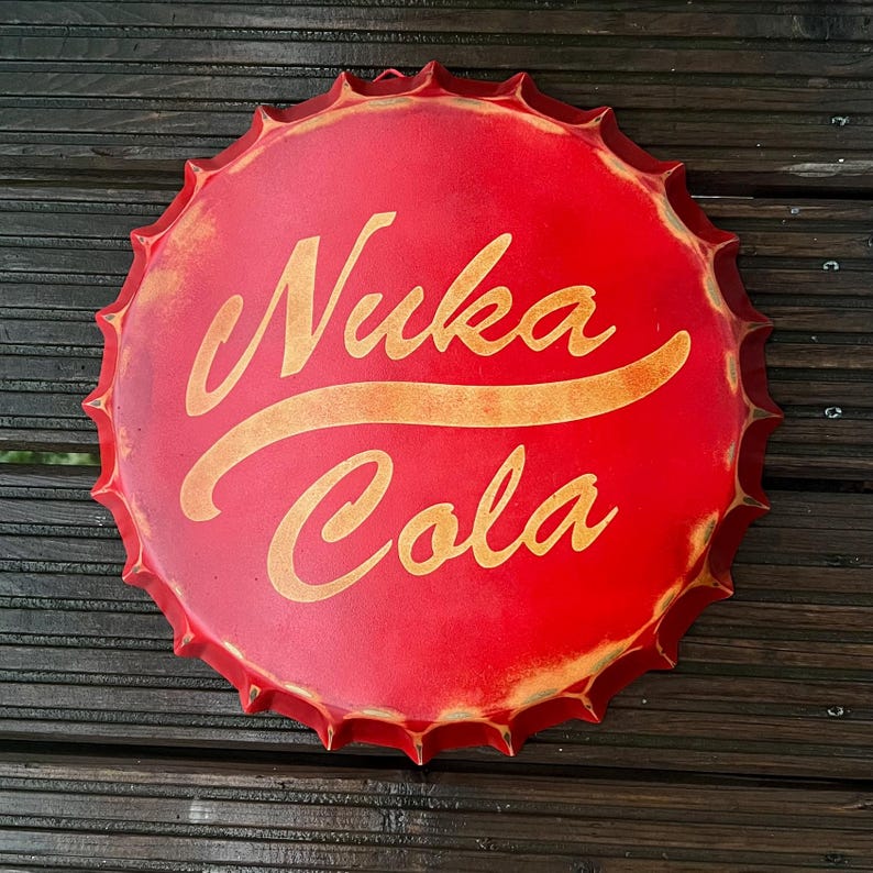 Fallout Nuka Cola Bottle Cap Wall Hanging Decoration - Etsy