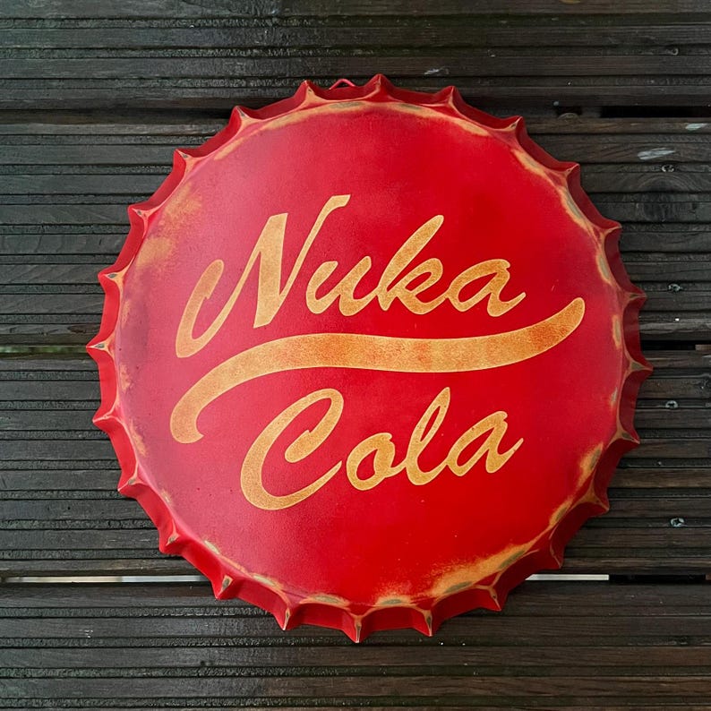 Fallout Nuka Cola Bottle Cap Wall Hanging Decoration - Etsy
