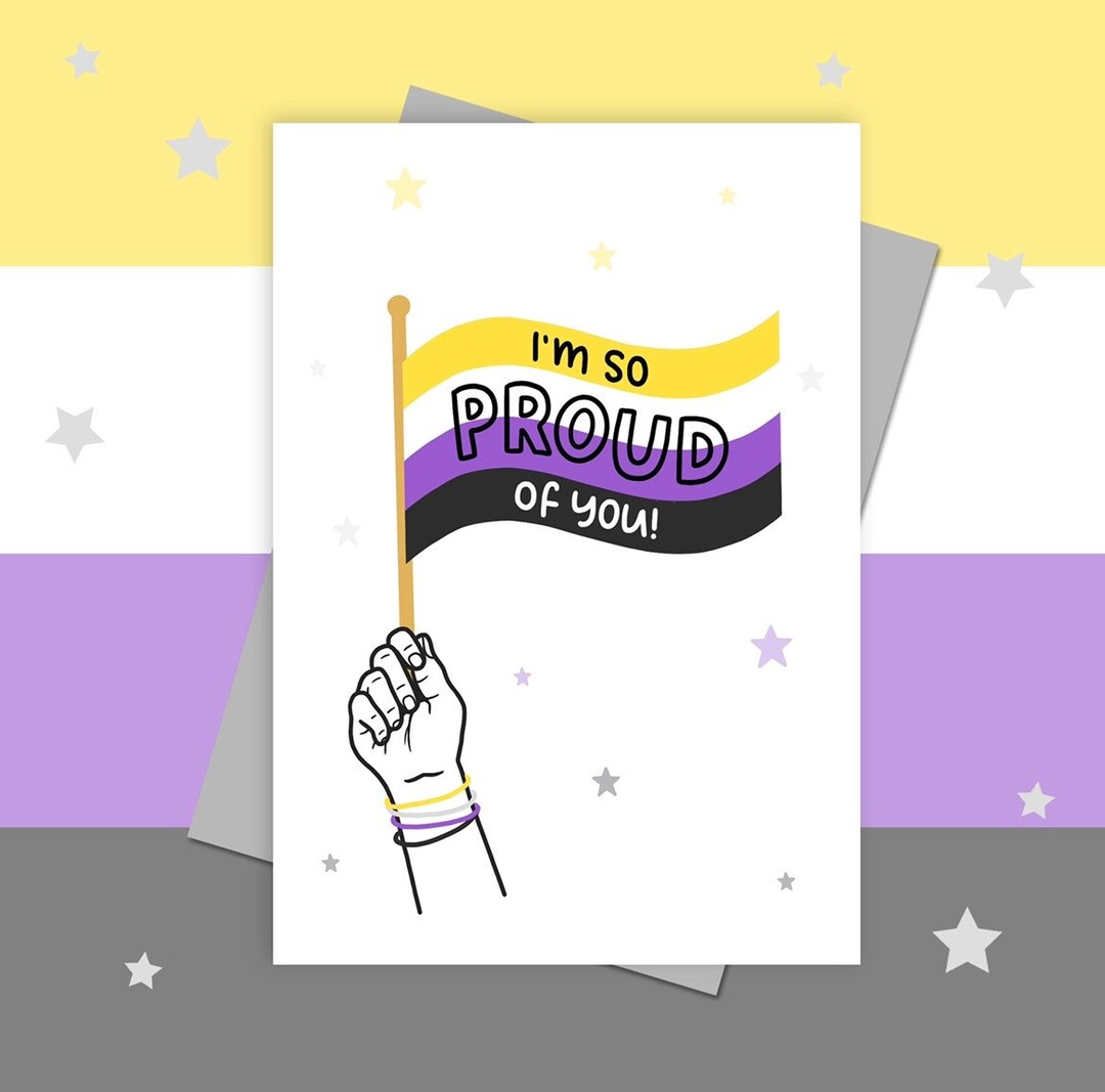 A6 Non Binary Coming Out Card - Etsy UK
