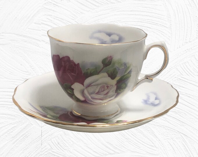 Vintage Colclough Bone China Tea Cup and Saucer Set With Shades of Pink ...