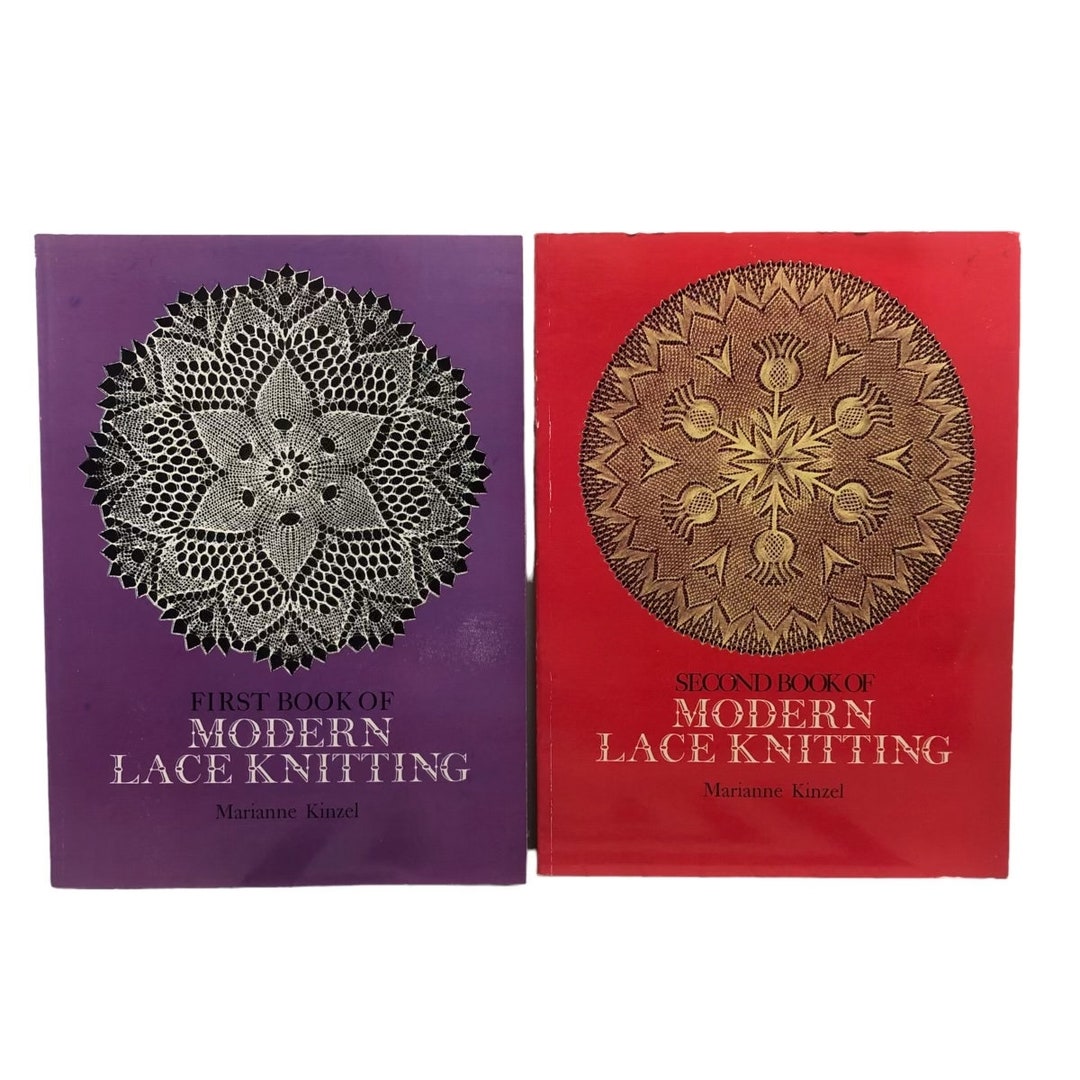 Modern Lace Knitting Books 1 and 2 Soft Cover Marianne Kinzel 1972 Your ...