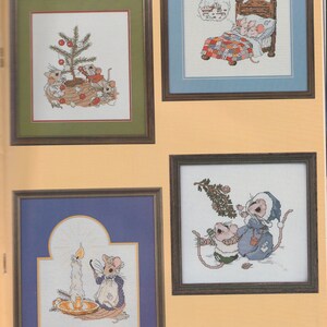A Merry Mouse Christmas Cross Stitch Chart Booklet 18 Designs by Gloria ...