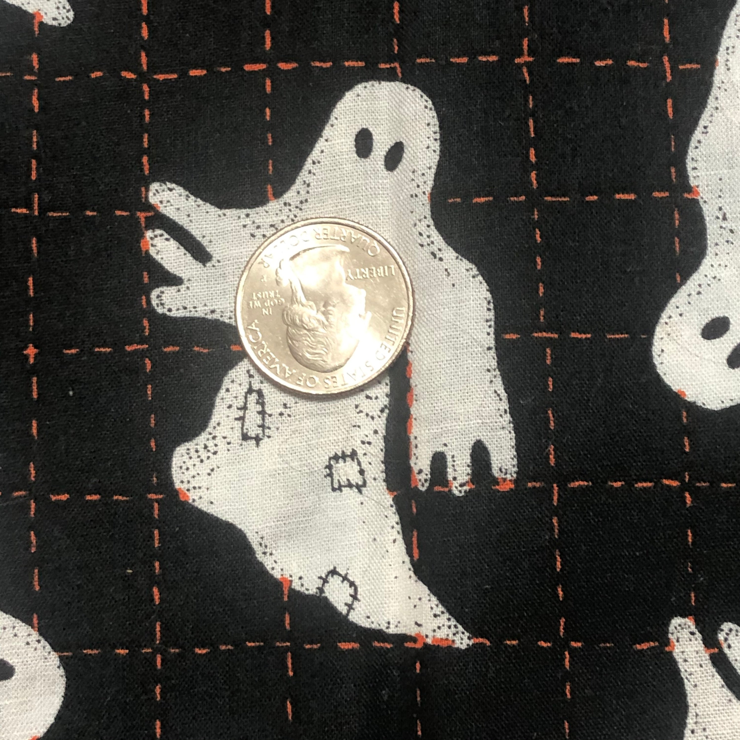 Halloween Ghosts Cotton Fabric Patchwork Gridline Squares - Etsy