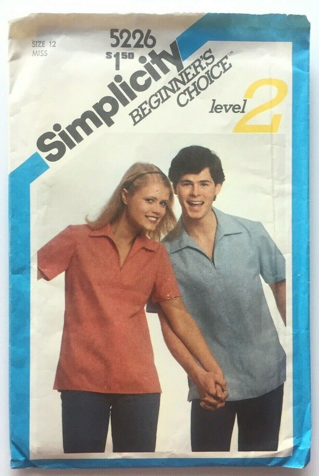 Misses and Mens Pullover Top Simplicity 5226 Pattern Beginners Choice ...