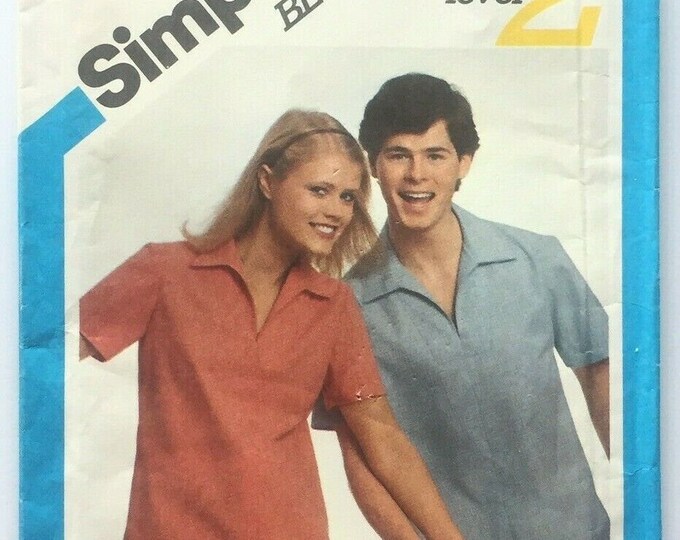 Misses and Mens Pullover Top Simplicity 5226 Pattern Beginners Choice ...