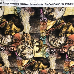 David Behrens Five Cent Peace Native American Cotton Fabric Spring ...