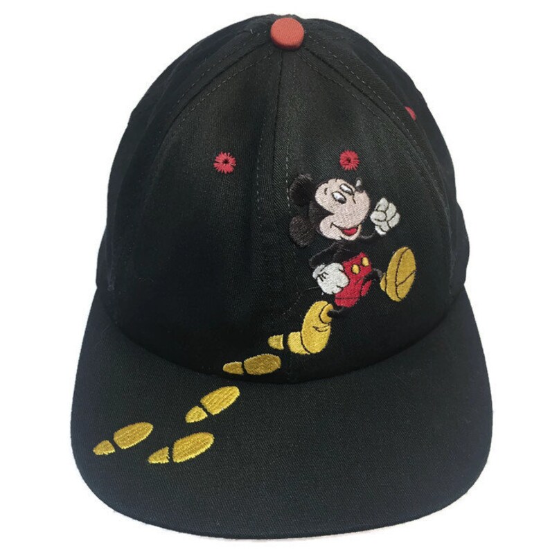 Vtg 90's Mickey Mouse Footprints Snapback Hat Goofy Hat Co | Etsy