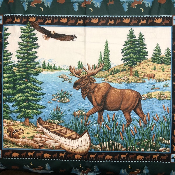 Blue Moose Fabric - Etsy