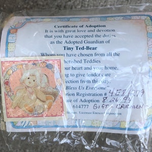 Cherished Teddies Tiny Ted-bear God Bless Us Everyone Boy Bear With ...