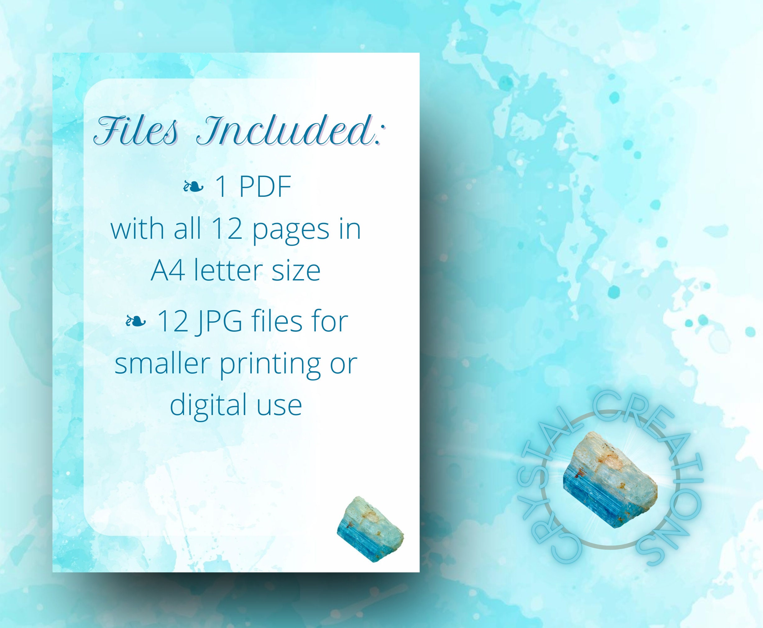 Printable Stationery Set A4 Letter Size PDF Instant Download Paper Pack ...