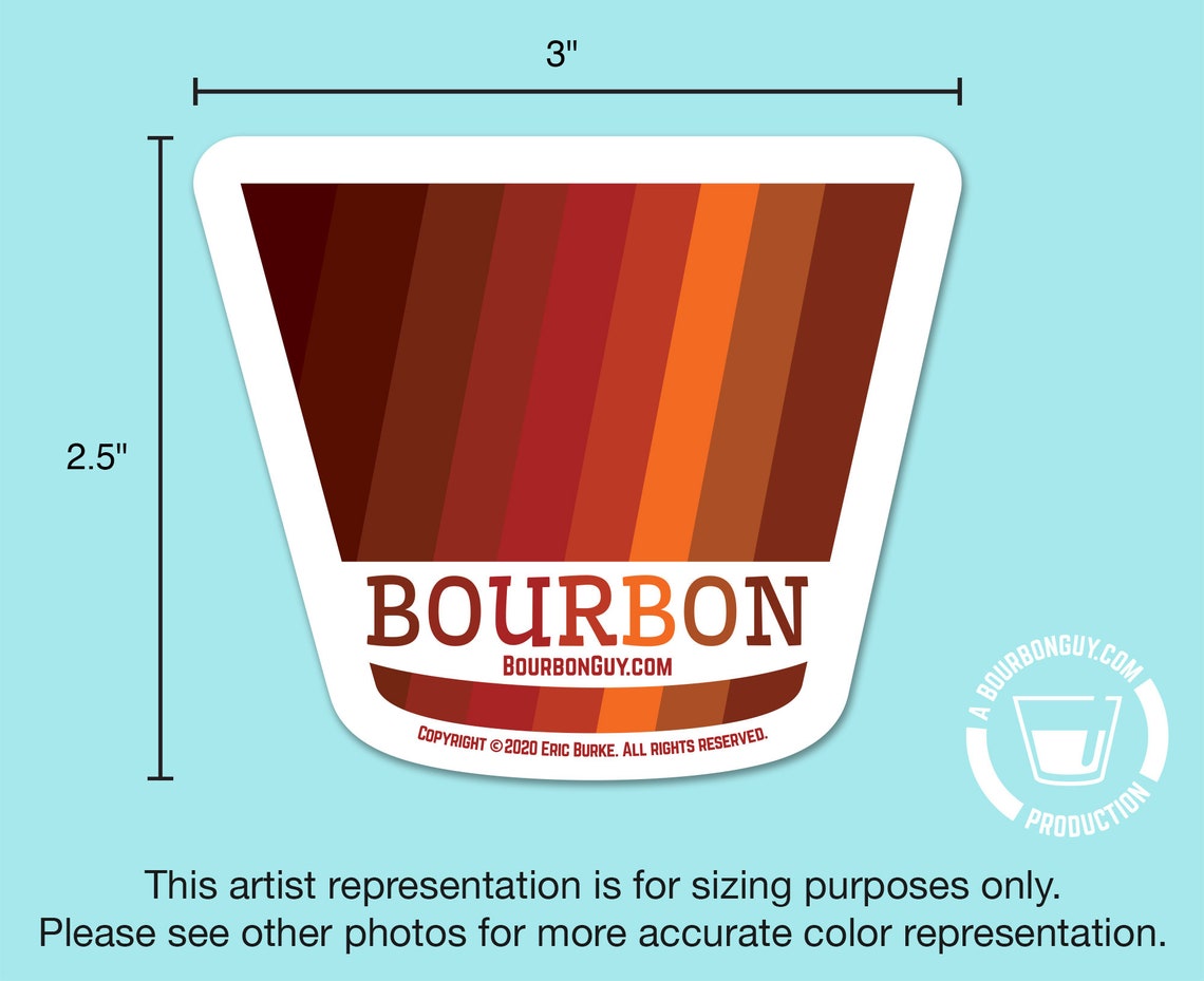 Bourbon Sticker Pack, 4 Stickers - Etsy