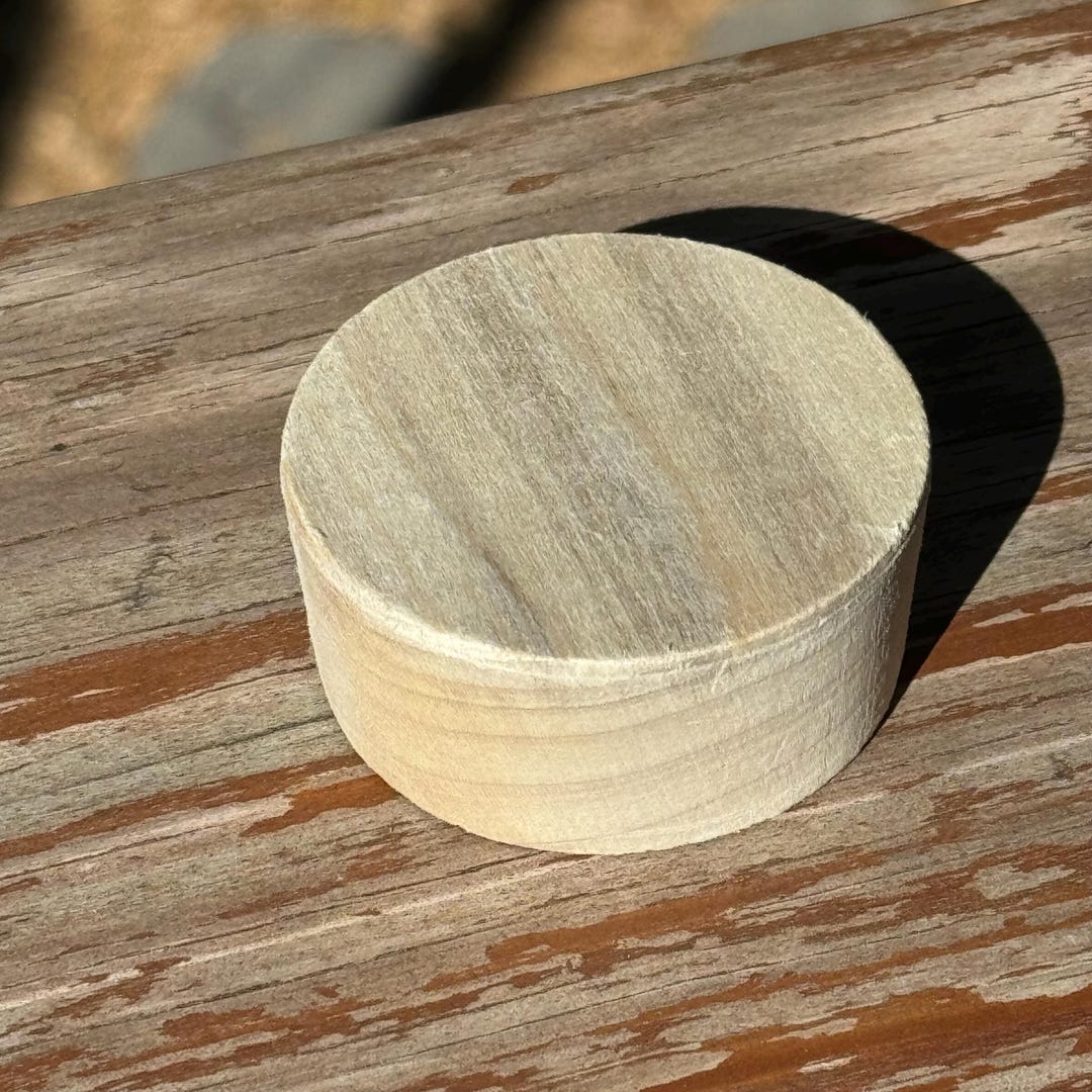 One (1) Poplar Wood Whiskey Barrel Bung – Perfect for Crafters, Brewers ...