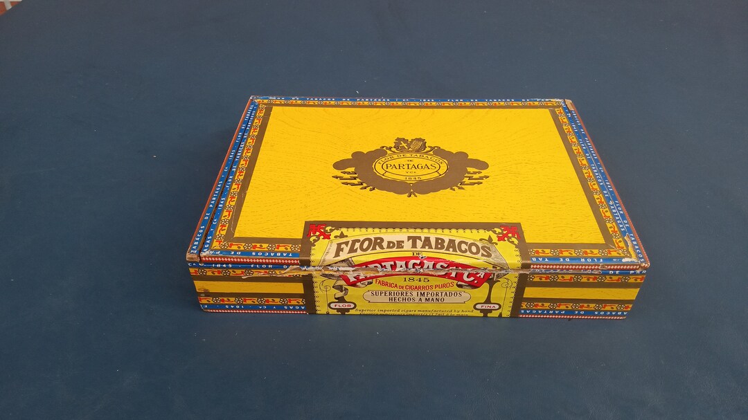 Vintage Box. Partagas Cigar Box. Cigars. Advertising. Storage ...
