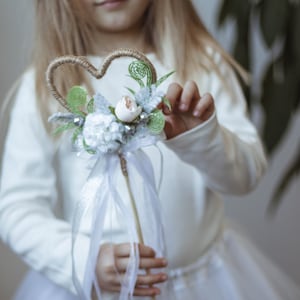 Flower Girl Wand Magic Wand Butterfly Wand Heart Wands Flower Wand ...