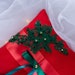 Winter Ring Bearer Ring Holder Pillow Green Red Wedding Ring - Etsy